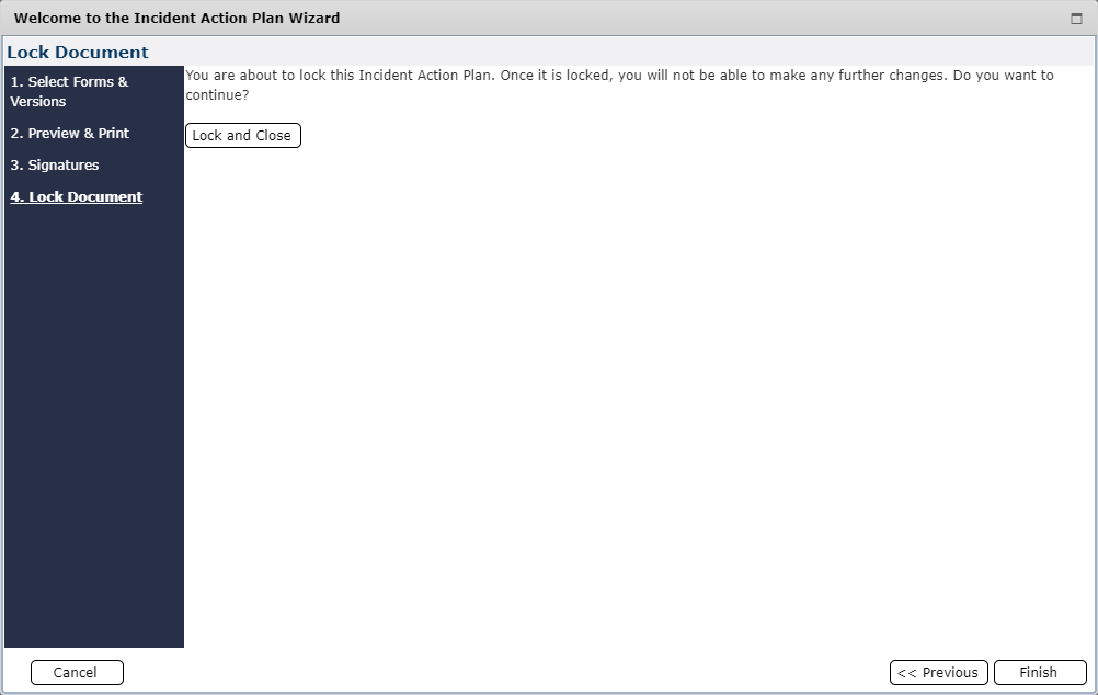 Incident Action Plan Wizard